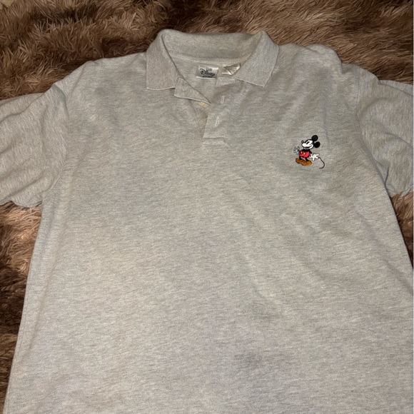 Disney | Shirts | Vintage Disney Grey Polo Shirt | Poshmark